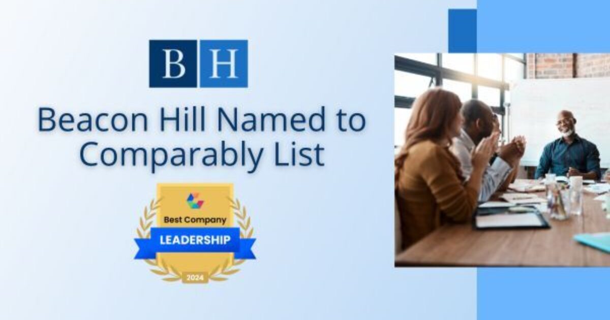 Beacon Hill Named to Comparably List – Best Company… | Beacon Hill