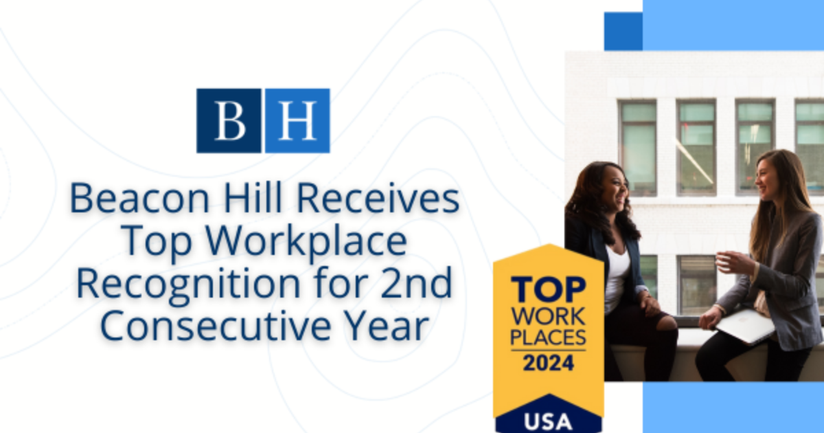 Beacon Hill Receives Top Workplace Recognition for 2nd… | Beacon Hill