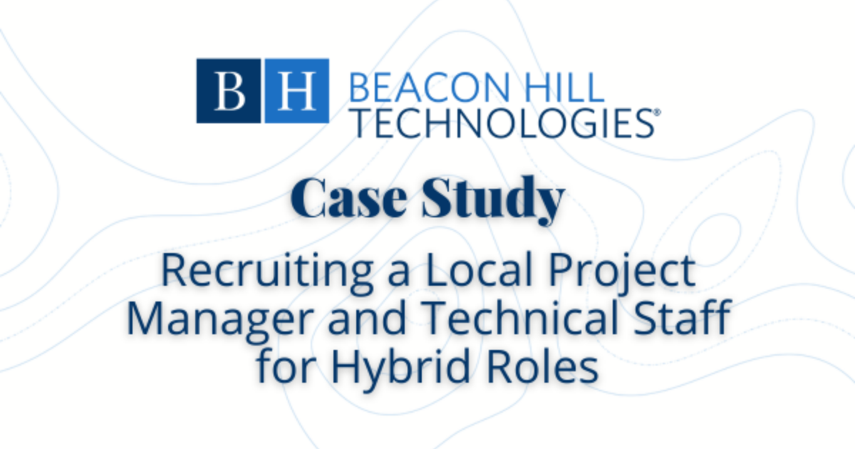 Recruiting a Local Project Manager and Technical Staff… | Beacon Hill